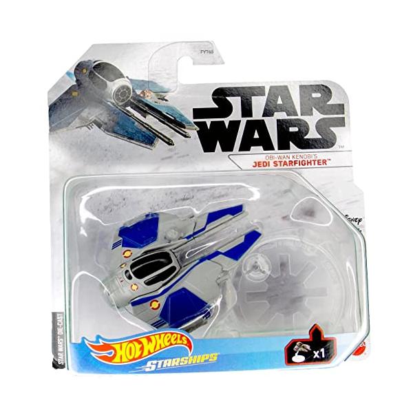 ホットウィール マテル ミニカー ホットウイール GWV35 Hot Wheels Star Wars Starships OBI-WAN Kenobi's Jedi Fighter Die Cast Vehicle海外限定品を迅速輸入！5...