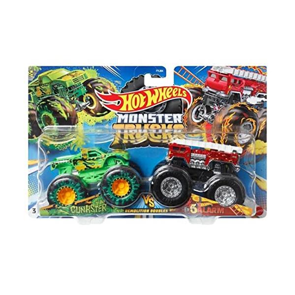 ホットウィール マテル ミニカー ホットウイール  Hot Wheels Monster Trucks Gunkster vs 5 Alarm Demolition Doubles海外限定品を迅速輸入！5〜15営業日にて発送します。商品名（...