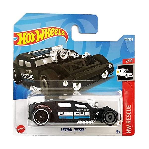 ホットウィール マテル ミニカー ホットウイール  Hot Wheels 2022 Lethal Diesel Police Truck 1:64 Scale 3 Inches Unisex Kids Boys and Men海外限定品を迅...