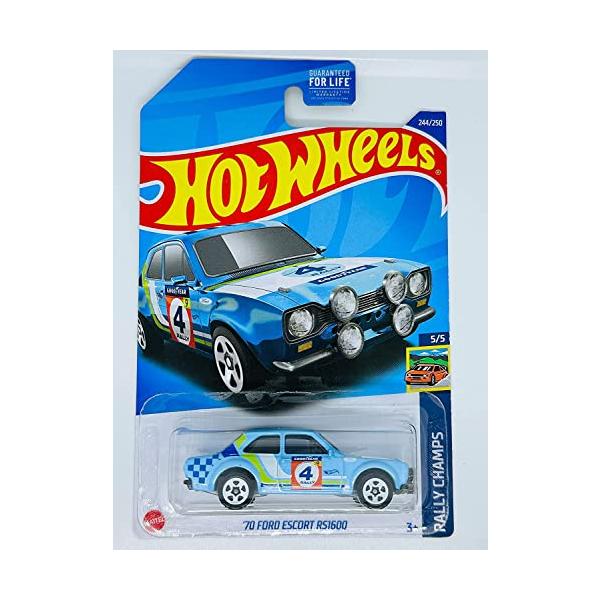 ホットウィール マテル ミニカー ホットウイール HCV30-M9C0Q Hot Wheels 2022 - '70 Ford Escort RS1600 - Rally Champs - Blue - Good Year - Mint/N...