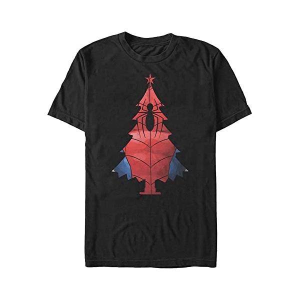 Tシャツ キャラクター ファッション トップス 海外モデル MVSM0002-20001007 Marvel Big &amp; Tall Classic Spider-Man Spiderman Tree Men's Tops Short...