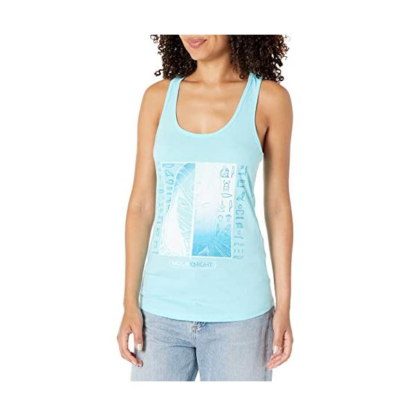 Tシャツ キャラクター ファッション トップス 海外モデル MFMK0060-60077005 Marvel Women's Moon Knight Split Junior's Racerback Tank Top, Cancun, La...