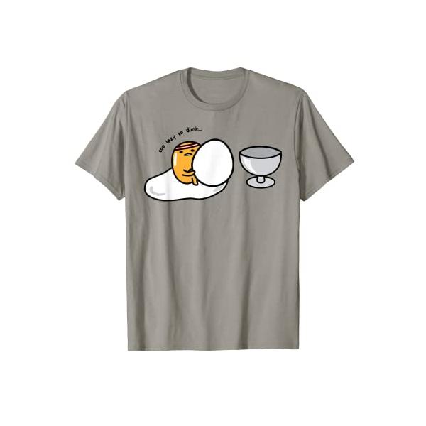 Tシャツ キャラクター ファッション トップス 海外モデル  Gudetama Too Lazy to Dunk Basketball T-Shirt海外限定品を迅速輸入！5〜15営業日にて発送します。商品名（自動翻訳）：ぐでたまダンクが下...