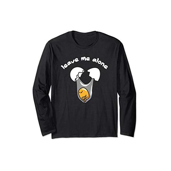 Tシャツ キャラクター ファッション トップス 海外モデル  Gudetama "Leave Me Alone" Long Sleeve Shirt Long Sleeve T-Shirt海外限定品を迅速輸入！5〜15営業日にて発送します。...