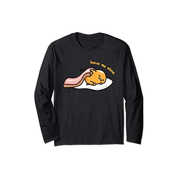 Tシャツ キャラクター ファッション トップス 海外モデル  Gudetama "Leave Me Alone" Long Sleeve T-Shirt海外限定品を迅速輸入！5〜15営業日にて発送します。商品名（自動翻訳）：ぐでたま「ほっと...