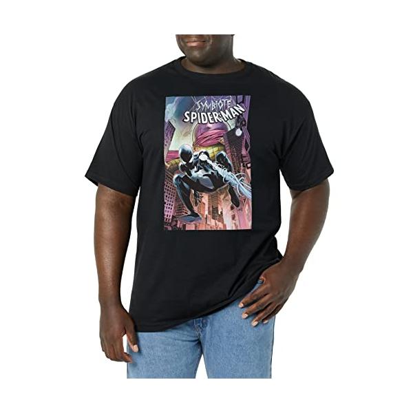 Tシャツ キャラクター ファッション トップス 海外モデル MARV3199-20001007 Marvel Classic Symbiote Spider-Man Tall Men's Tops Short Sleeve Tee Shir...