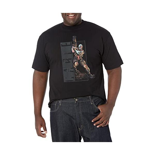 Tシャツ キャラクター ファッション トップス 海外モデル MARV1514-20001007 Marvel Classic Cable Box Men's Tops Short Sleeve Tee Shirt Black海外限定品を迅速...