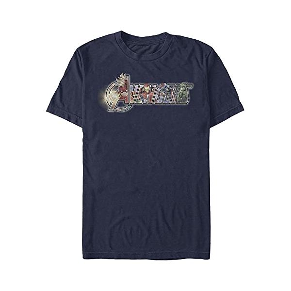 Tシャツ キャラクター ファッション トップス 海外モデル MARV4051-10001001 Marvel Men's Universe Avengers Time T-Shirt, Navy Blue, Large海外限定品を迅速輸入！...