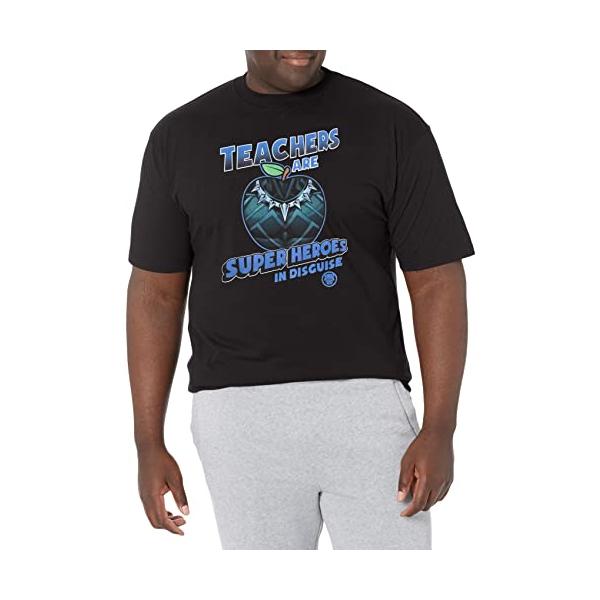 Tシャツ キャラクター ファッション トップス 海外モデル MVAC0010-20001007 Marvel Big &amp; Tall Avengers Classic Teachers are Superheroes Black Pa...