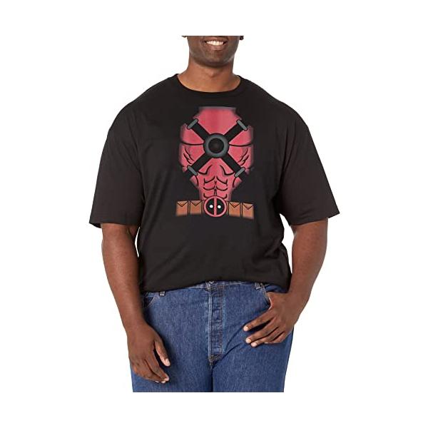 Tシャツ キャラクター ファッション トップス 海外モデル MARV1162-20001007 Marvel Men's Big Deadpool Body, Black, XX-Large Tall海外限定品を迅速輸入！5〜15営業日にて...