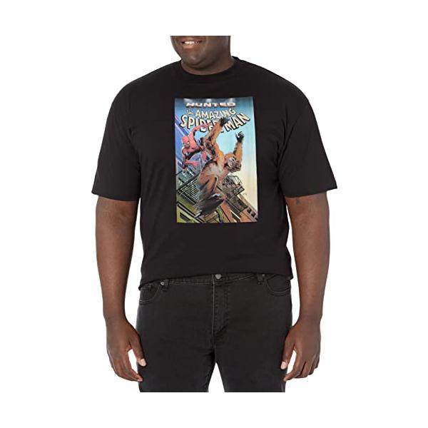 Tシャツ キャラクター ファッション トップス 海外モデル MARV3144-20001007 Marvel Men's Big Hunted Spider-Man Vol 5#18.HU, Black, Large Tall海外限定品を迅...