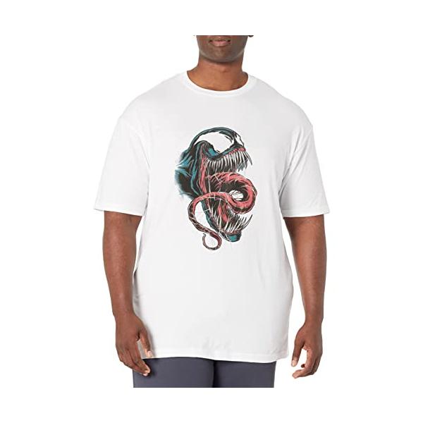 Tシャツ キャラクター ファッション トップス 海外モデル MARV0701-20001007 Marvel Big &amp; Tall Classic Venom Men's Tops Short Sleeve Tee Shirt, W...