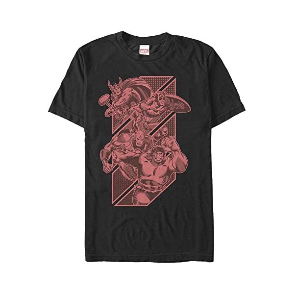 Tシャツ キャラクター ファッション トップス 海外モデル MARV0668-20001007 Marvel Big &amp; Tall Classic Tonal Avengers Men's Tops Short Sleeve Tee...