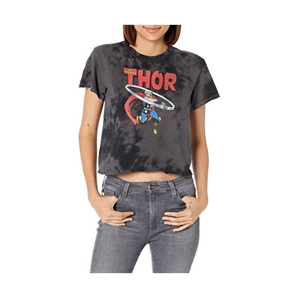 Tシャツ キャラクター ファッション トップス 海外モデル MARV0041-60067548 Marvel Universe Thor Throw Women's Fast Fashion Short Sleeve Tee Shirt, ...