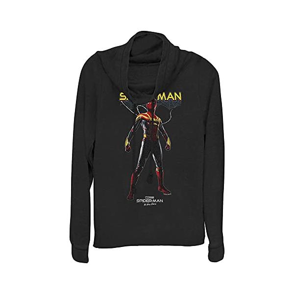 Tシャツ キャラクター ファッション トップス 海外モデル MFNW0008-60046014 Marvel Junior's Spider-Man No Way Home Spiderweb Hero Women's Long Sleev...