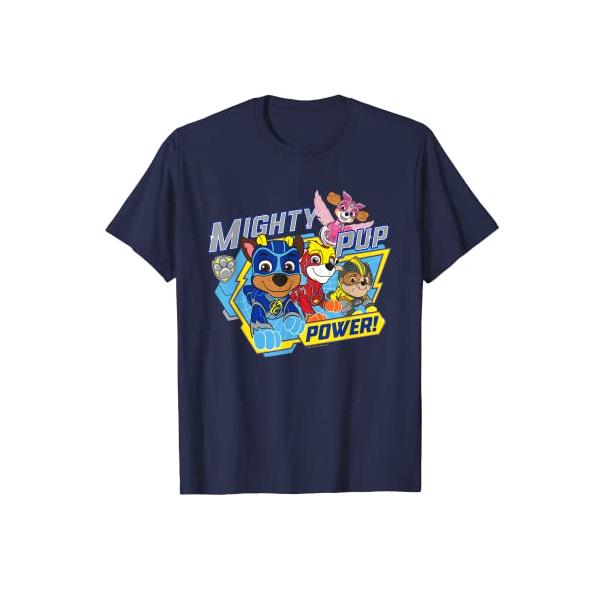 Tシャツ キャラクター ファッション トップス 海外モデル  Paw Patrol Mighty Pup Power T-Shirt海外限定品を迅速輸入！5〜15営業日にて発送します。商品名（自動翻訳）：ポー・パトロール マイティ・パップ・...
