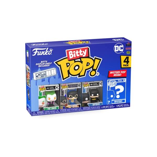 ファンコ FUNKO フィギュア 人形 アメリカ直輸入 ボブルヘッド BOBBLEHEAD ポップカルチャー 71312 Funko Bitty POP! DC - The Joker, 4-Pack - Batman, Batgirl, ...