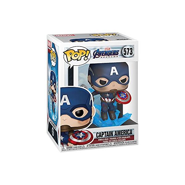 ファンコ FUNKO フィギュア 人形 アメリカ直輸入 ボブルヘッド BOBBLEHEAD ポップカルチャー 45137 Funko Pop! Marvel: Avengers Endgame - Captain America with ...