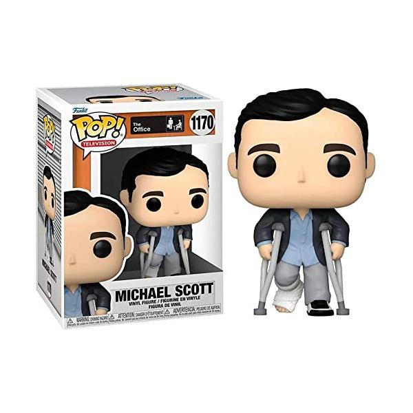 ファンコ FUNKO フィギュア 人形 アメリカ直輸入 ボブルヘッド BOBBLEHEAD ポップカルチャー 57396 Funko POP TV: The Office - Michael Standing with Crutches,M...