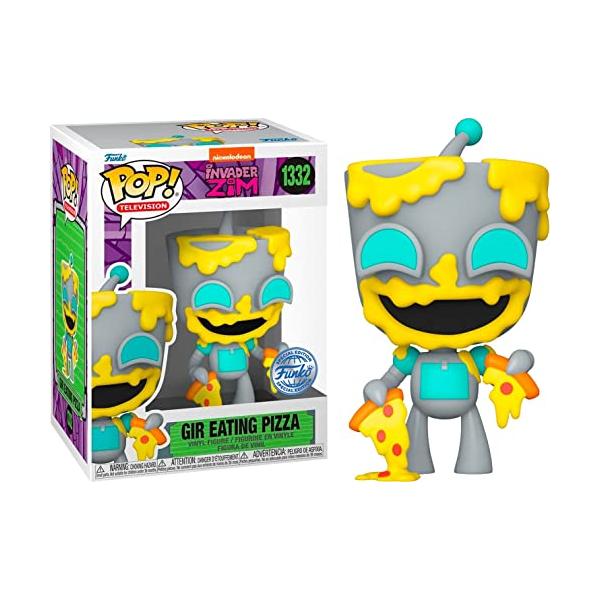 ファンコ FUNKO フィギュア 人形 アメリカ直輸入 ボブルヘッド BOBBLEHEAD ポップカルチャー 68242 Funko Pop! Television: Invader Zim - Gir Eating Pizza (Spec...