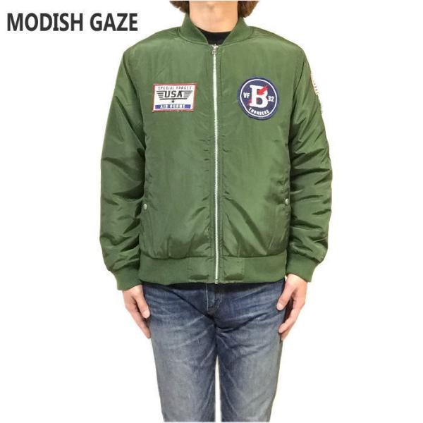 ◆新品 / 正規品◆MODISH GAZE◆ワッペン 中綿 MA-1 ジャケット ジャンパー◆素材 / 本体：ポリエステル１００％、中綿：ポリエステル１００％、リブ：ポリエステル９５％、ポリウレタン５％◆MADE IN CHINA◆カラー ...