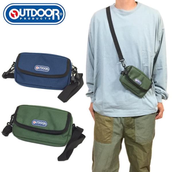 ●新品/正規品●OUTDOOR PRODUCTS(アウトドアプロダクツ)●LOGO FLAP MINI SHOULDER BAG / フラップ ミニショルダーバッグ●COLOR/ネイビー(NAVY)、グリーン(GREEN)●MADE IN ...