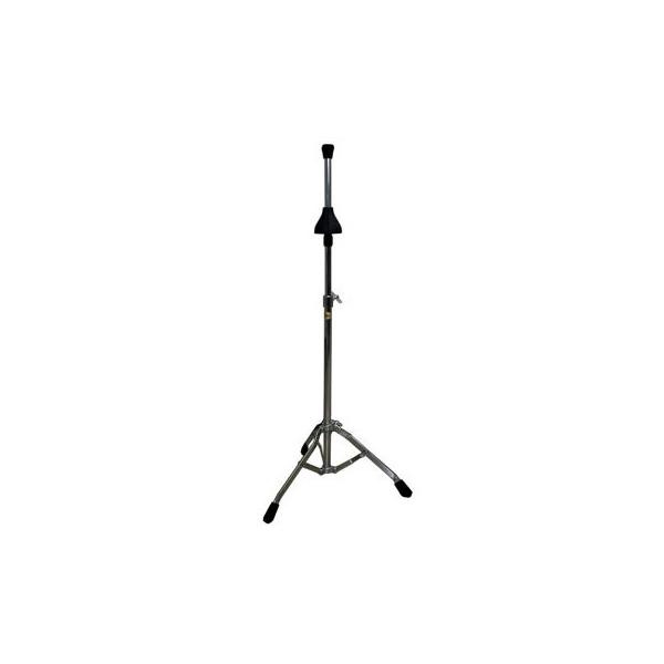Trombone用Standスティール製。クロームメッキ仕上。機能、コストパフォーマンスの高いスタンドです。【楽器接触部】 シリコン樹脂使用。（下部ベル部）