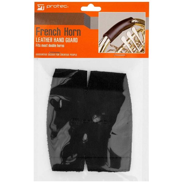 ※画像の楽器は付属しませんプロテック フレンチホルン用 レザーガード 革製