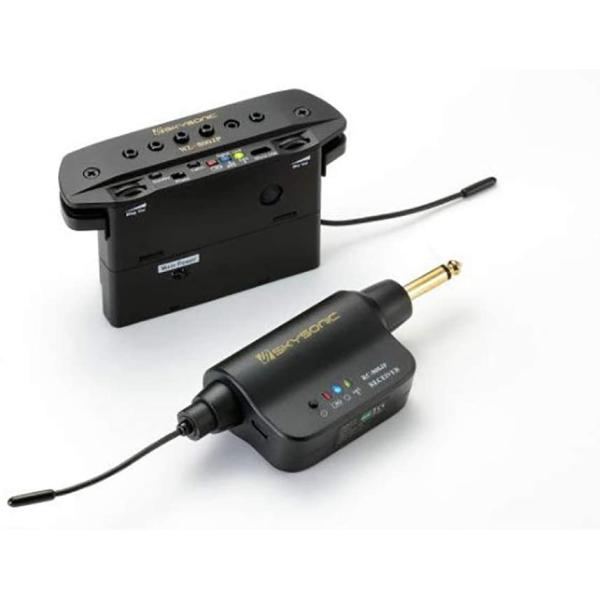 送料無料アコースティックギター用サウンドホール・ピックアップ取り付け簡単。ギターのサウンドホールに2本のネジでクランプを固定するだけマグネティックとコンデンサー・マイクの2つのピックアップを搭載有効距離10メートル（遮蔽物のない状態にて）U...