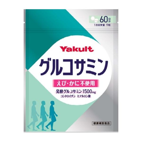 1日目安量9粒中にグルコサミンを1,500mg、コンドロイチン40mgとヒアルロン酸0.5mgを配合しています。健康補助食品として、1日当たり9粒を目安に、水等でお召し上がりください。