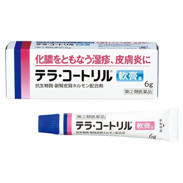 【指定第2類医薬品をご購入のお客様へ】指定第2類医薬品について使用上の注意（禁忌）を必ずご確認ください。詳しくは、販売登録者にお尋ね下さい。●テラ・コートリル軟膏ａは優れた抗炎症作用を示すヒドロコルチゾン(副腎皮質ステロイド)とグラム陽性菌...