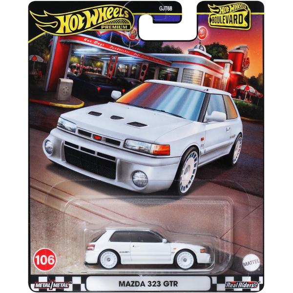 HotWheels PREMIUMMAZDA 323 GTR （ファミリア）メーカー：マテル※塗装等、製品の個体差がある場合がございますので、ご了承ください。