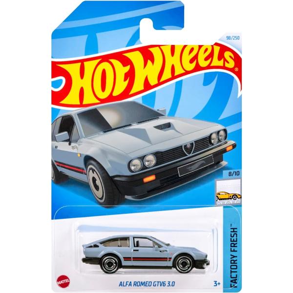 HotWheels Basic CarALFAROMEO GTV6 3.0メーカー：マテル※塗装等、製品の個体差がある場合がございますので、ご了承ください。