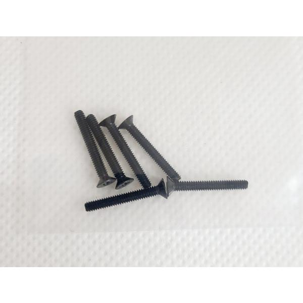 強度の高いステンレス製の皿ビス2mm×15mm 6本セットです。ブラックカラーなので、ビスの頭が目立ちません。ステンレスビス　ロングビス　皿ビス　ステンレスブラック