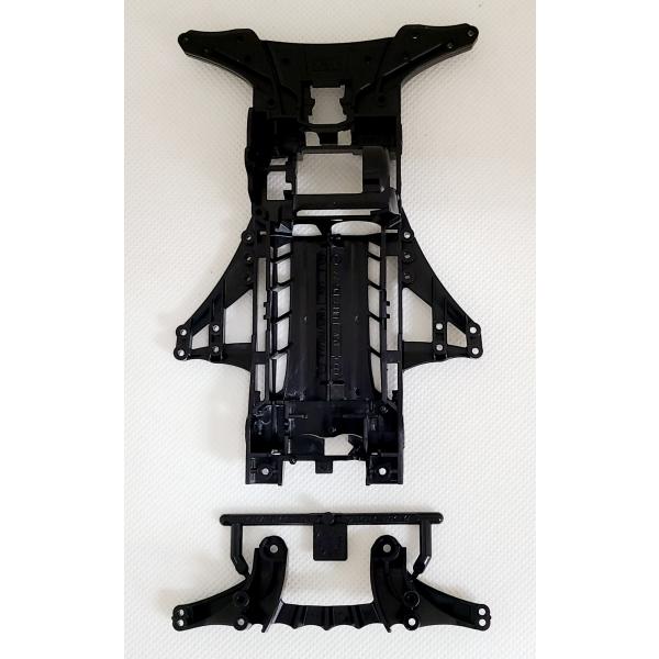 FM-Aシャーシ(単品)、リヤステー ブラックです。（単品パーツの為、パッケージ等はございません。）