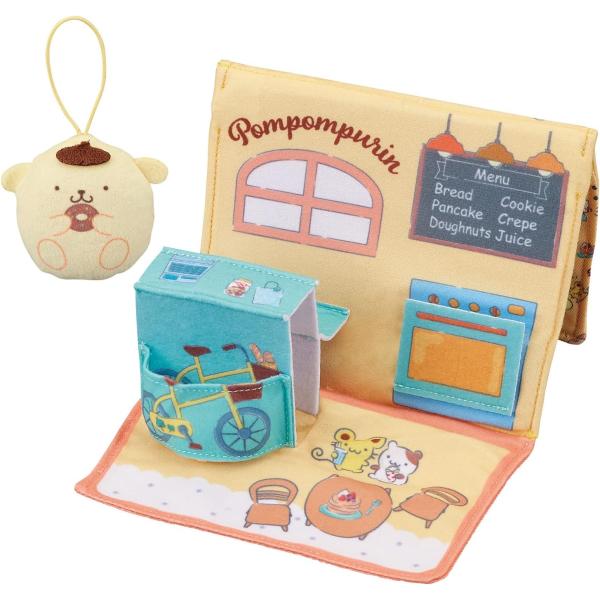 ハウス遊びができちゃう移動ポケット「ポケットタウン」シリーズにサンリオキャラクターズから「ポケットタウン ポムポムプリンショッピング」が登場！ティッシュ・ハンカチを入れて持ち運びできる移動ポケットが、ショップモチーフのハウスに変身！いつでも...