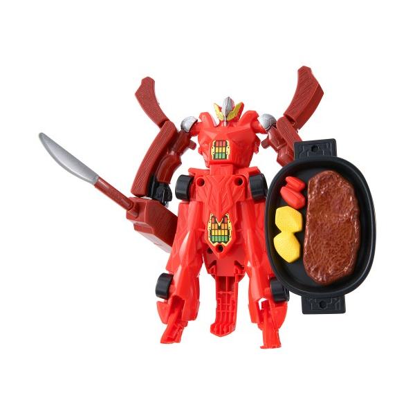 合体ソングをきっかけに合体！瞬間変形！身近にあるあらゆるモノが’アリエナイ合体’するロボシリーズ「ユニトロボーン」から、「ユニトロボ スーパーカーステーキ」が登場！「スーパーカー」と「ステーキ」が合体し、瞬間変形するユニトロボです。ジョイン...