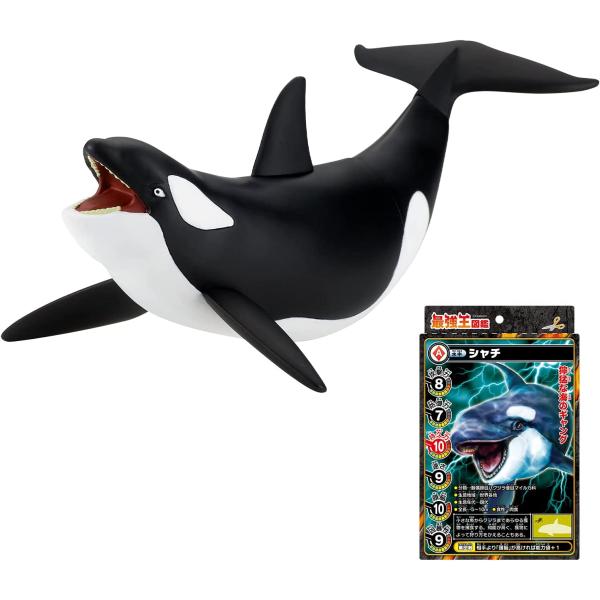 最強王図鑑シリーズより、「最強王図鑑 最強王バトルソフビ シャチ」が登場!『最強王図鑑』シリーズ(Gakken刊)の『水中最強王図鑑』より、ガシガシ遊べる 最強王バトルソフビ「シャチ」が登場！別売りの「最強王バトルカードゲーム」シリーズで使...