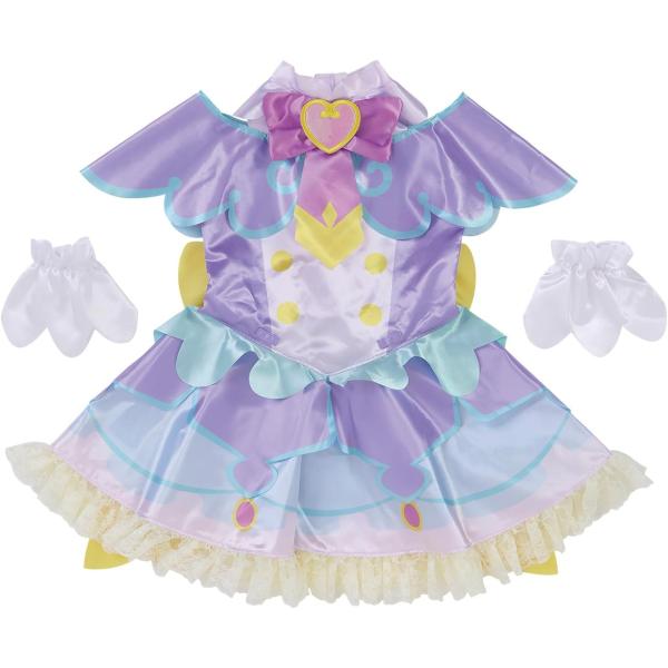 『名探偵プリキュア！』より、「変身プリチューム キュアアンサー」が登場！キュアアンサーになりきれる衣装です。対象サイズ：・身長約95〜115cm・胴囲約45〜53cm☆別売りの「変身プリチューム キュアアンサー アクセサリーセット」と一緒に...