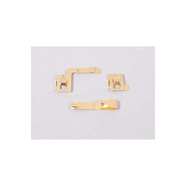 ハイパワー電池に最適なゴールドメッキ仕様のターミナルです。電気抵抗が少ない金メッキされた接点金具は、高性能電池のパワーを無駄なくモーターに伝えスピードアップにも効果的。表面が酸化しにくいので、高性能が長く続くのもポイントです。スーパーX/X...