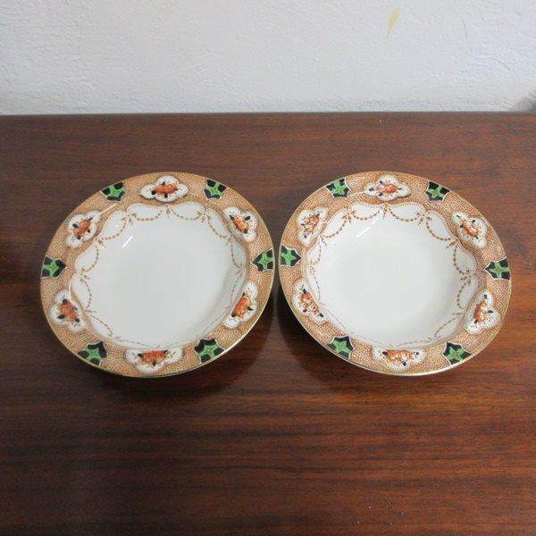 1073sb イギリス アンティーク Thomas Waterhouse Barlow ペア サラダボウル ディッシュ 皿 雑貨 英国製 tablewareイギリスより入荷致しましアンティーク雑貨　英国製T W Barlow &amp; S...