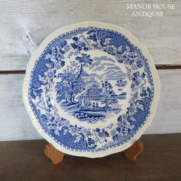 1343sc   イギリス製 Wood &amp; Son ケーキプレート Seaforth お皿  1891〜1907年 アンティーク 英国 plateイギリスより入荷致しましたアンティーク雑貨　英国製 Wood &amp; Son ケー...