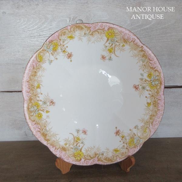 1425sc  イギリス製 Wileman＆Co ワイルマン アンティーク 1896年 フレアプレート 盛皿 お皿 英国 plateイギリスより入荷致しましたアンティーク雑貨　イギリス製 Wileman &amp; Co(ワイルマン)社のフ...