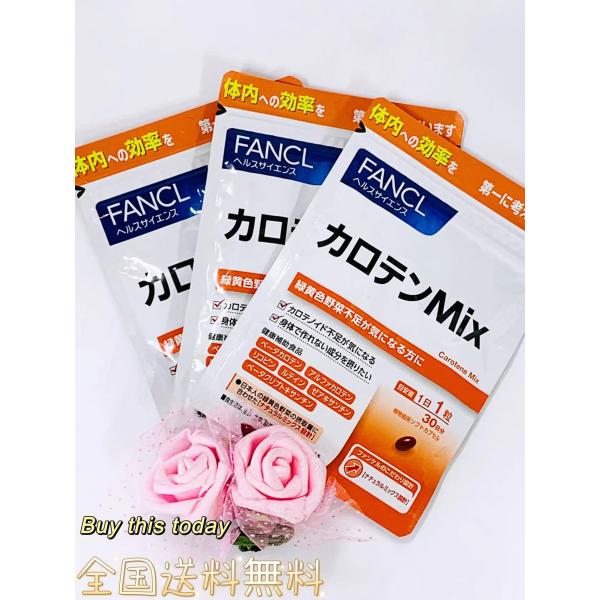 体内で必要に応じてビタミンＡに変わるプロビタミンＡを中心とした6種類のカロテノイドをバランスよく配合しました。1日1粒で緑黄色野菜300ｇ分のカロテノイドを補給できます。90日分（30日分×3袋）