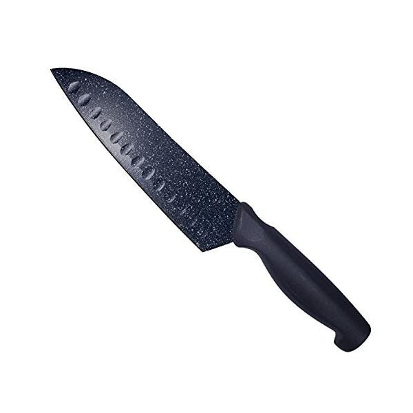 ストーンコーティング&amp;ディンプル加工で食材の刃離れ抜群。食材への臭い移りもなくいつでも清潔に使用可能。手にぴったりフィットして持ちやすい。ディンプル加工＆ストーンコーティングの特徴・錆びない・食材の臭いうつり無し・食材が刃から離れや...