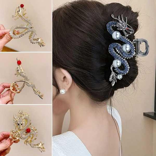 名前: 中国のドラゴン型ヘアクリップ素材: 合金金属重量: 40g色: 写真のようにサイズ: 01-04:11cm;05-06:8。5cm;07-11cm注: 1.1cm = 10mm = 0.39インチ。 2.手動測定による1〜2mmの誤...