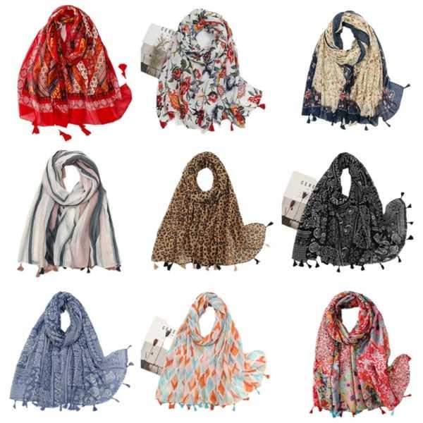 InformationHotsale Tassel Scarf Women Shawl Viscose Cotton Scarf Hijab Wraps 2024 Popular Muslim Hijabs Turban Headband ...