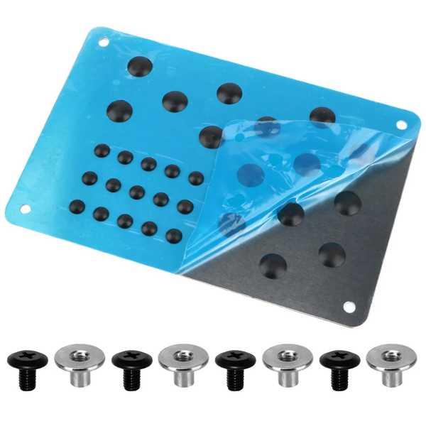 *ユニバーサルトラック車のフロアマットカーペットヒールプレートフットペダルレスト22*15センチメートル* 取り付けが簡単で、運転位置の滑りを強化し、あなたの車をより魅力的にします。* 色: シルバー (写真のように)※設置位置：運転席側パ...