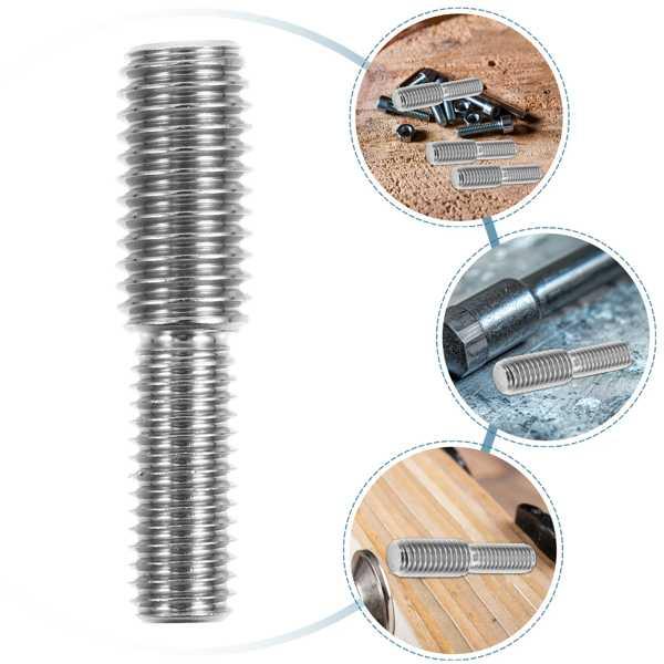 10 個ステンレス鋼ねじ減速機アダプタ両端変換ねじボルト M8X20 に M10X20 niture ハードウェアコネクタ