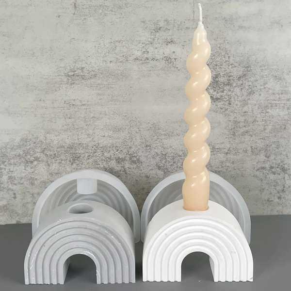 素材:silicone銘柄:UDOCOOL起源:Cn (原点)FEATURE 1:Rainbow Candlestick Holder Casting MouldsFEATURE 2:Candles Decoration Resin Mol...